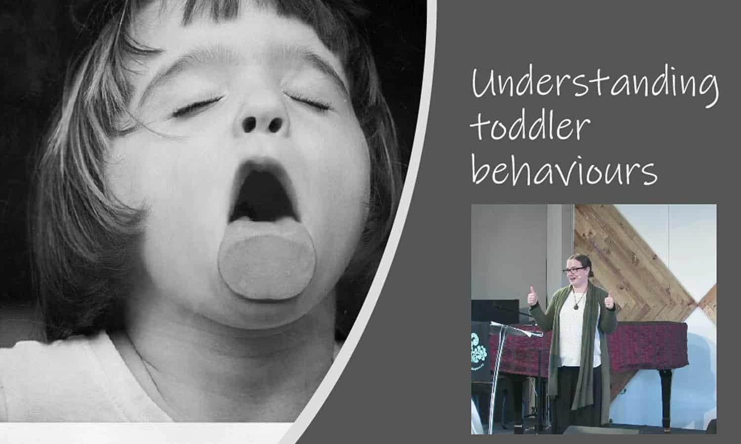 Understanding Toddler Behaviours video presented by Ali Porteous